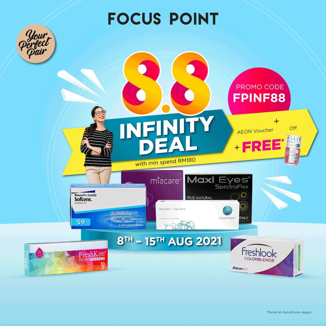 Focus Point (MY): 8.8 Infinity Deal Coupon Code: FPINF88