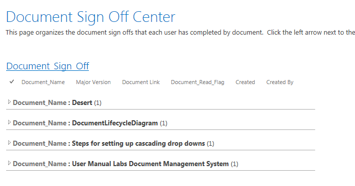 Steve's SharePoint Nuggets: Simple Document Sign Off - Part 8 ...
