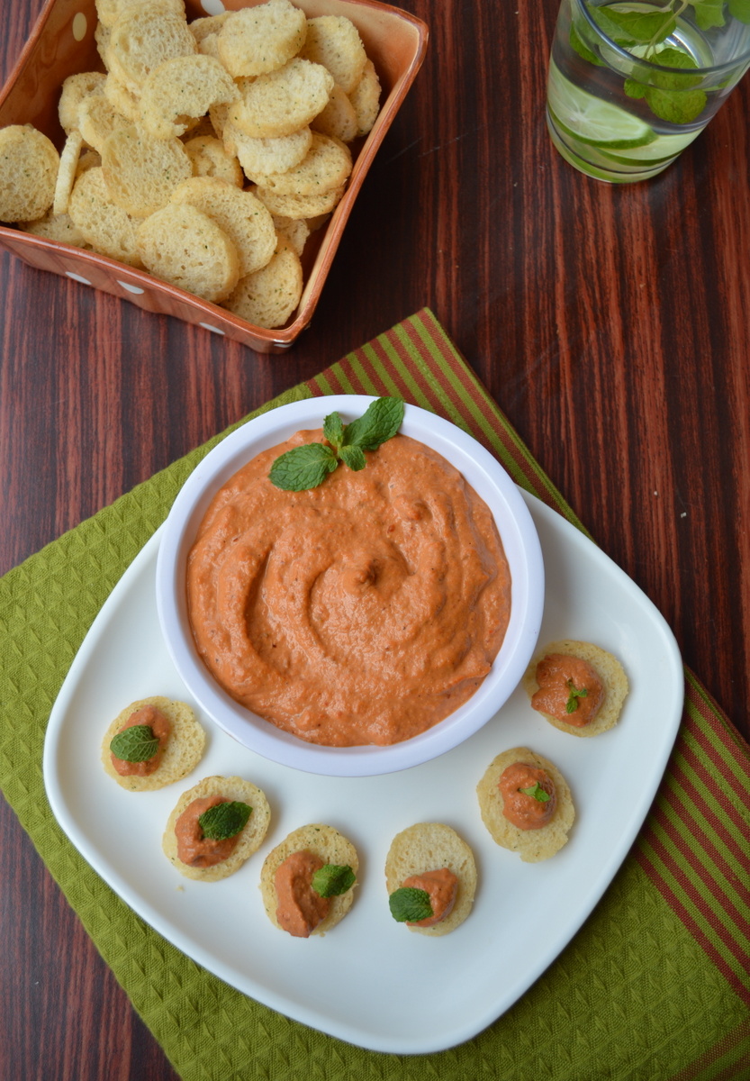 Palakkad Chamayal: Roasted Red Bell Pepper Dip