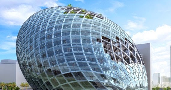 千里独行: High-Tech Cybertecture Egg Office Building