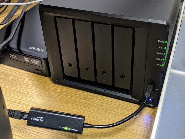 Synology DS920+で2.5GbE USB LANアダプタを使う (2.5Gbps / 5Gbps化)