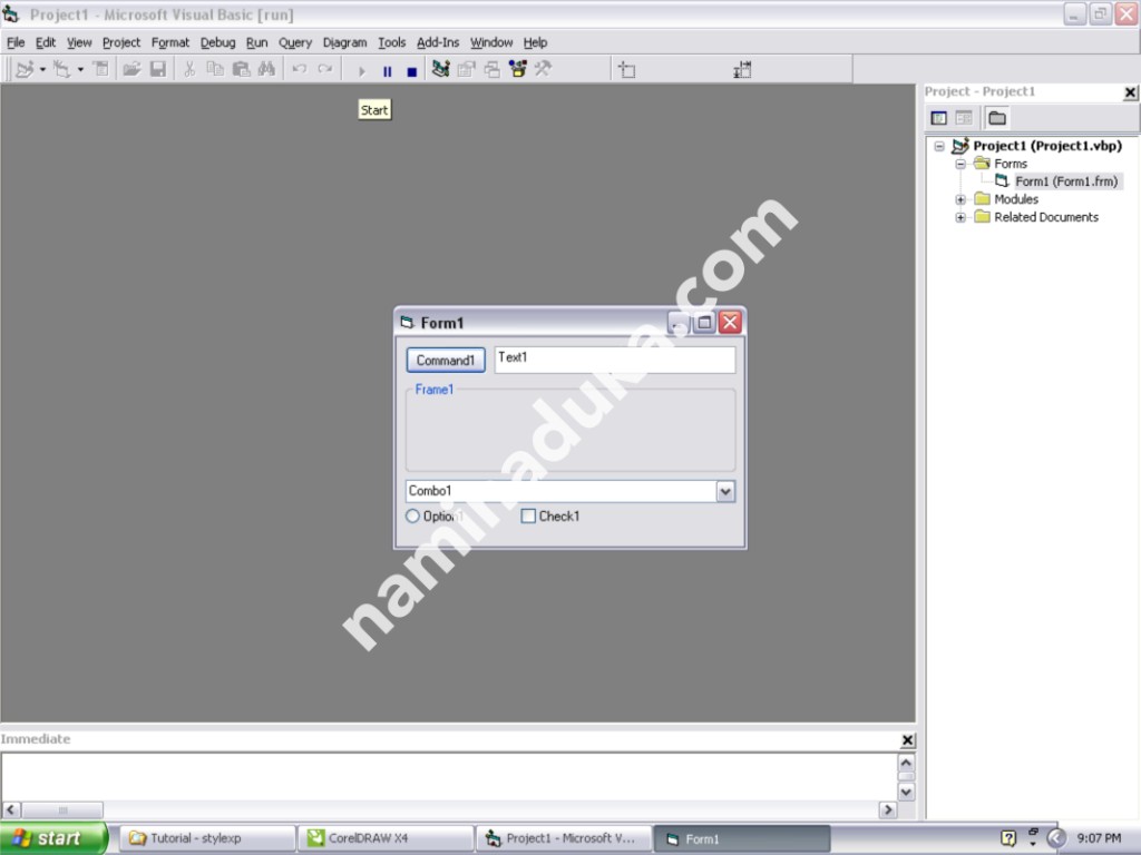 Tutorial Membuat Form Style Window XP Menggunakan Visual Basic 6 Tutorial Membuat Form Style Window XP Menggunakan Visual Basic 6