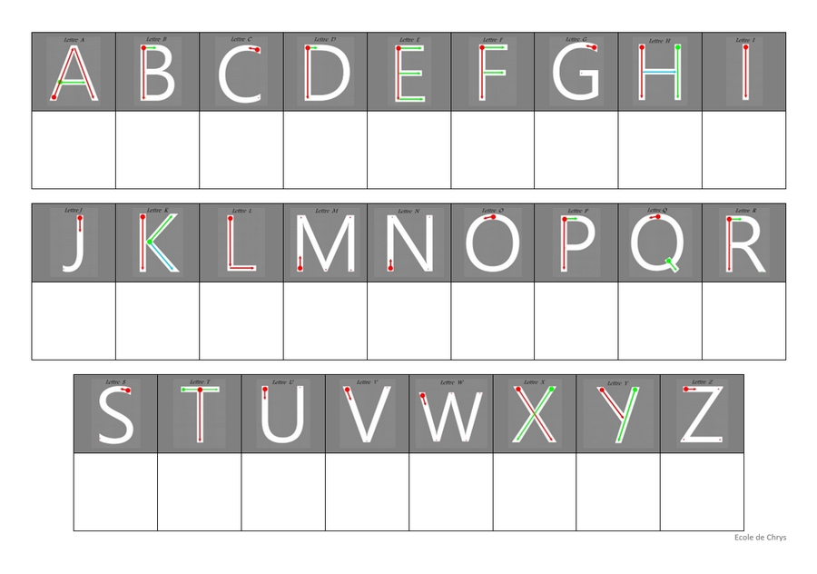 Le Journal de Chrys: 3 graphies de l' ALPHABET