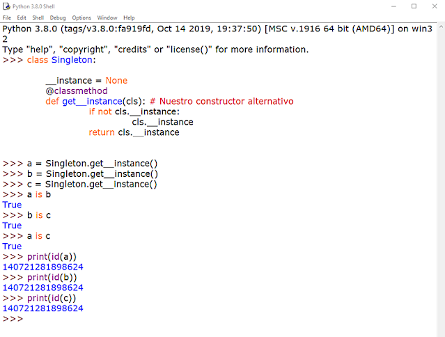 APRENDER A PROGRAMAR CON PYTHON: PATRÓN SINGLETON
