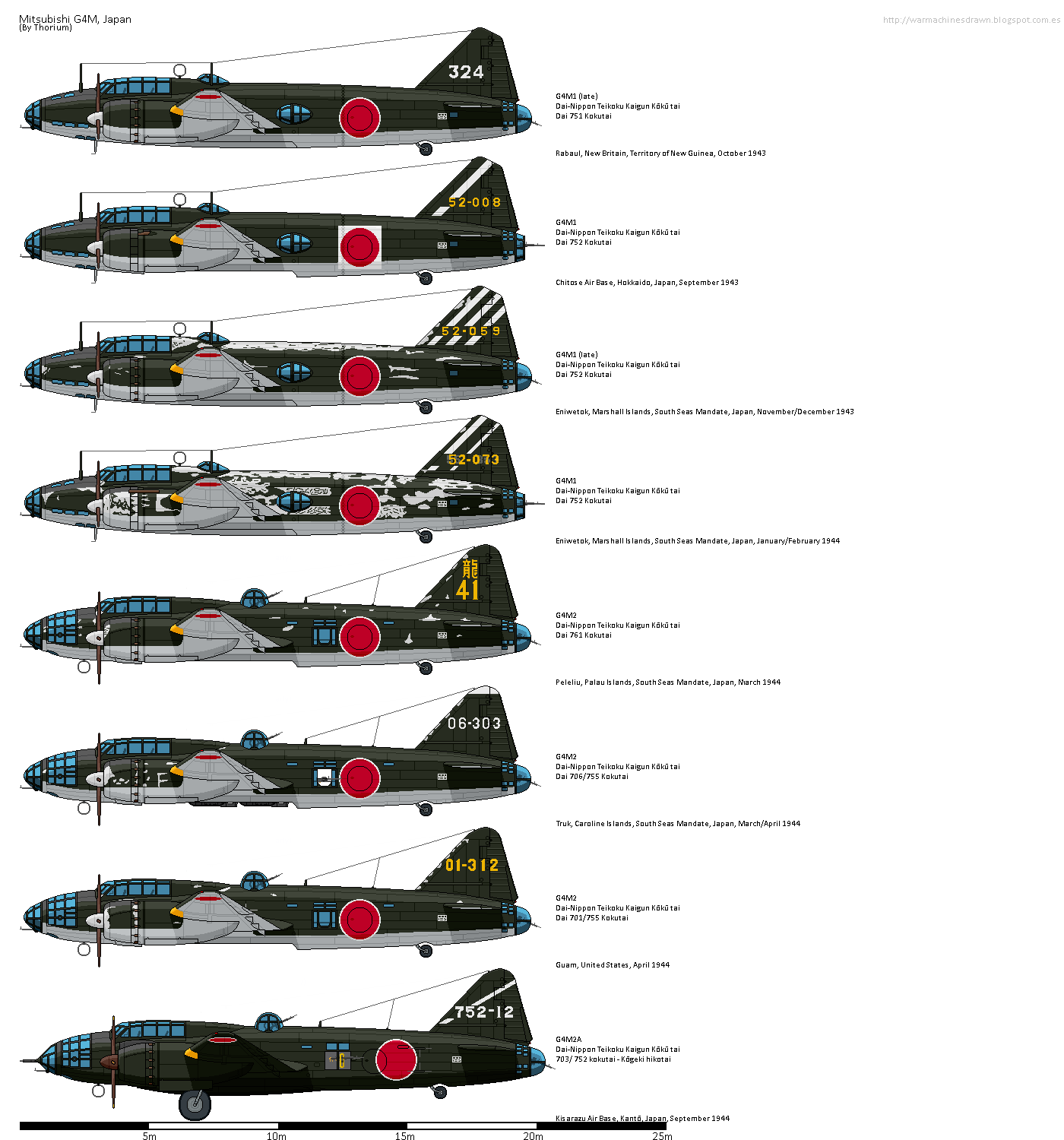 War Machines Drawn: Mitsubishi G4M, part three