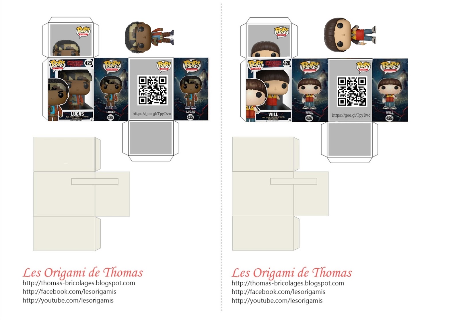 Funko Pop miniature en papercraft DIY