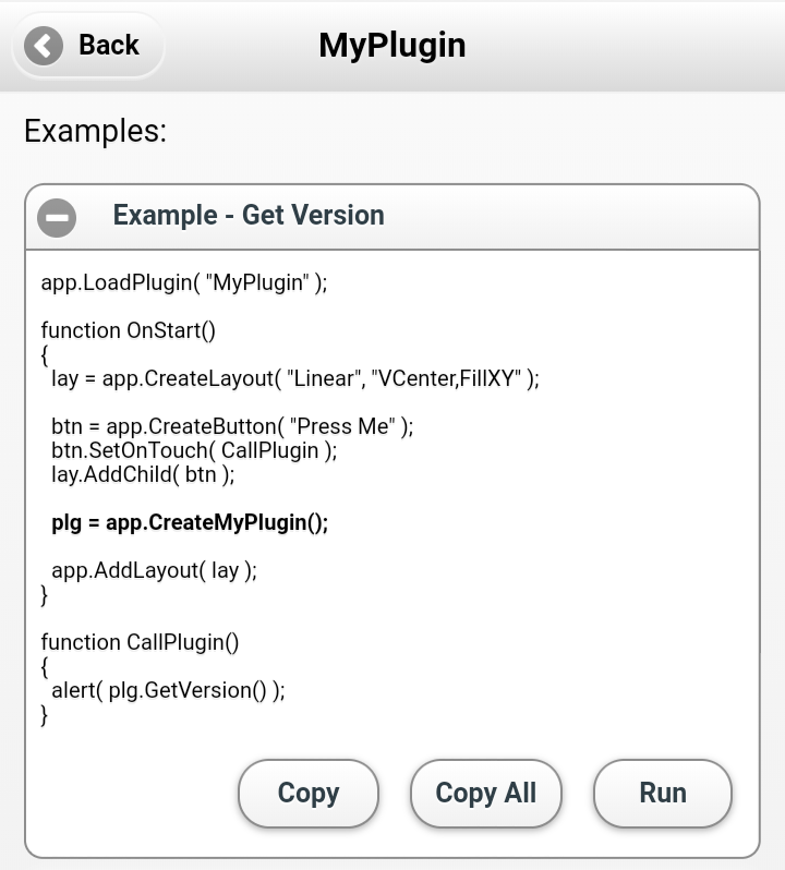 Creating DroidScript Plugins on Mobile with AIDE