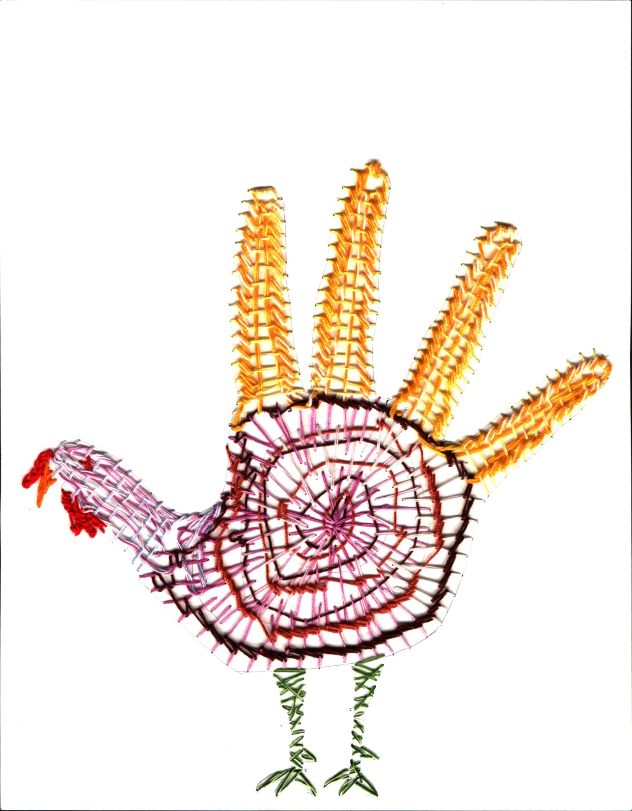 Life, Libraries, Lutherans & Life with Latif: String Art on Paper--Bunny