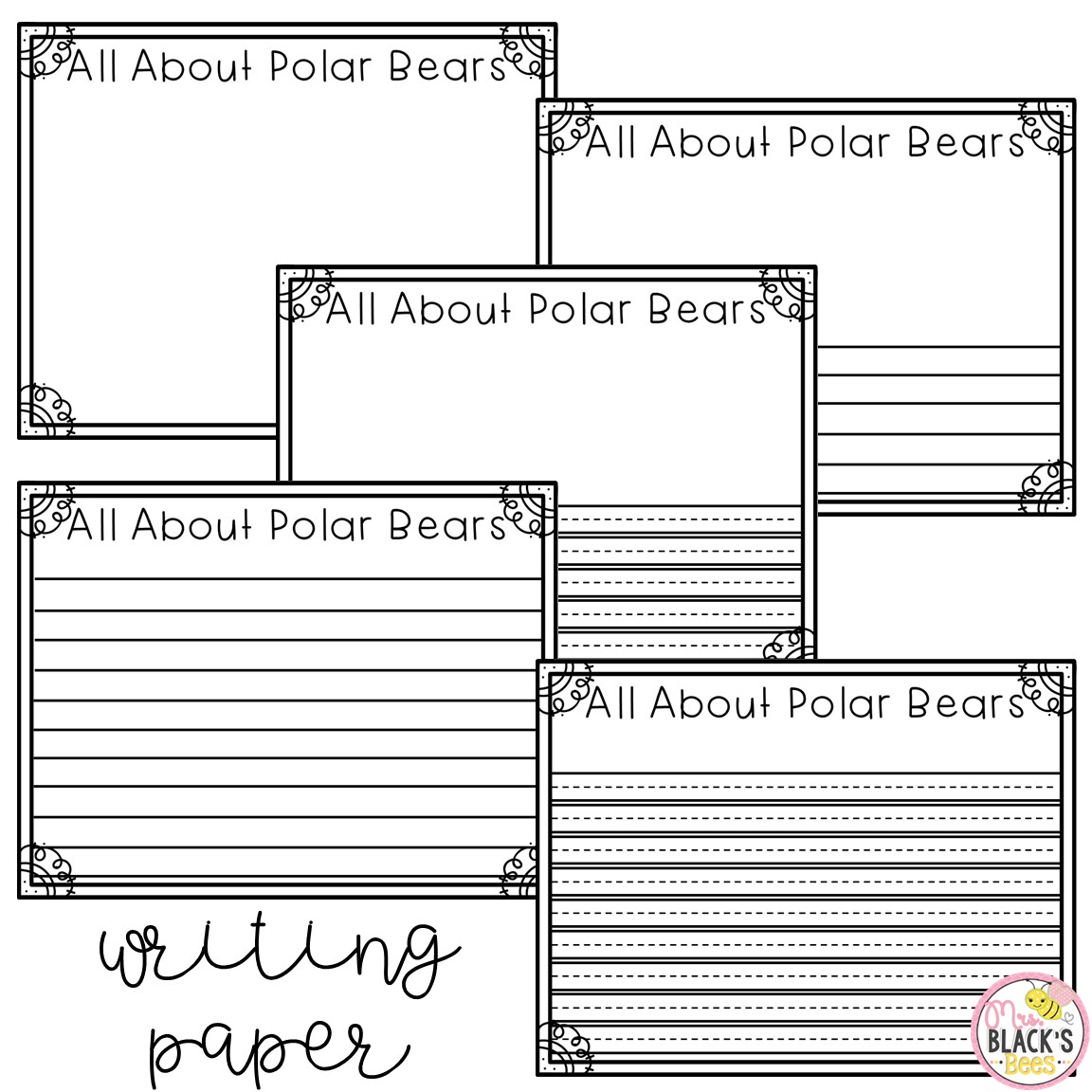 Polar Bear Craft and Writing | Mrs. Black's Bees
