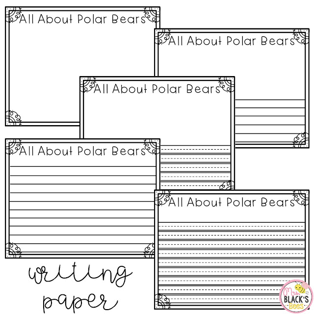 Polar Bear Craft and Writing | Mrs. Black's Bees