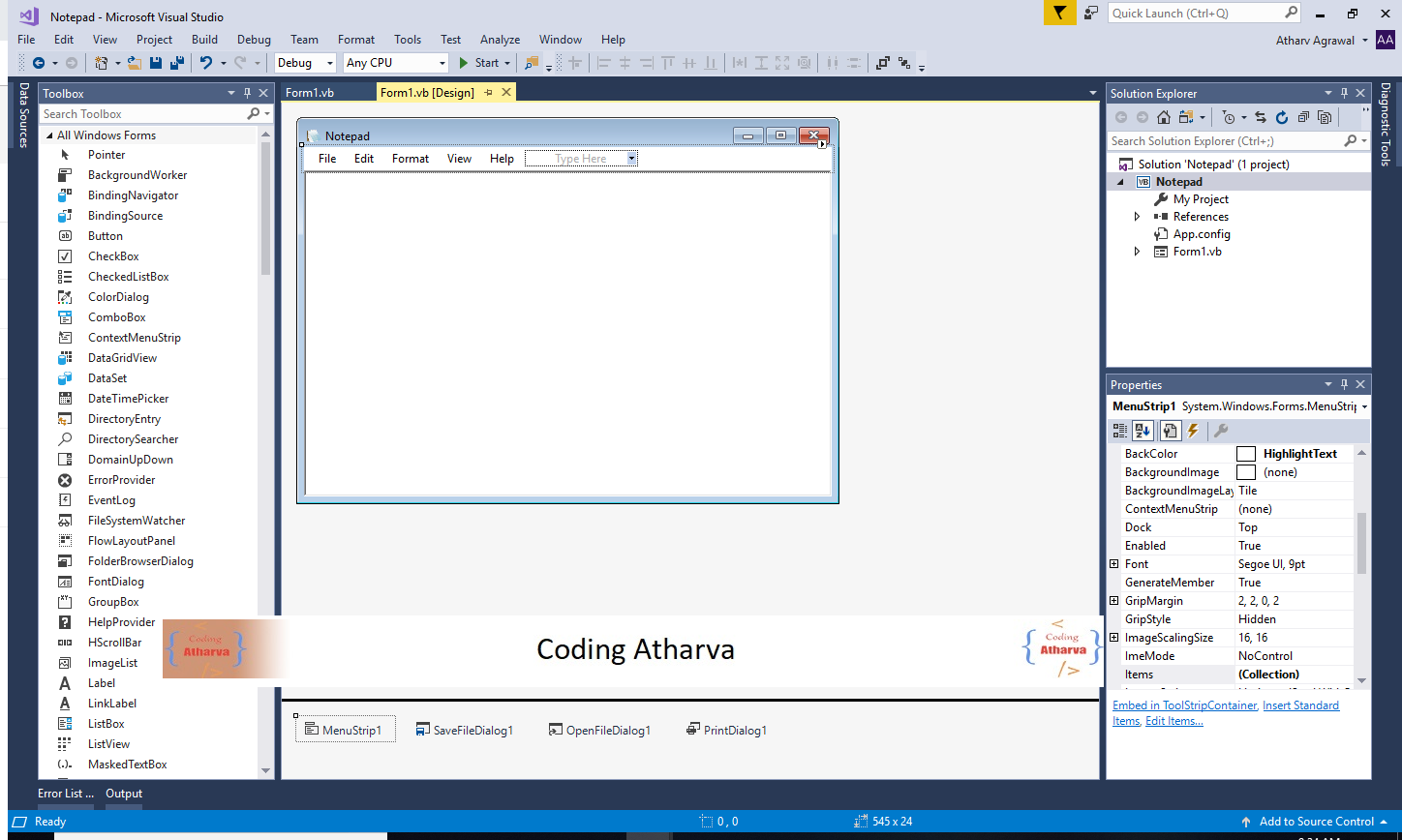 31 Program For Tool Strip Menu In Vb ~ Coding Atharva