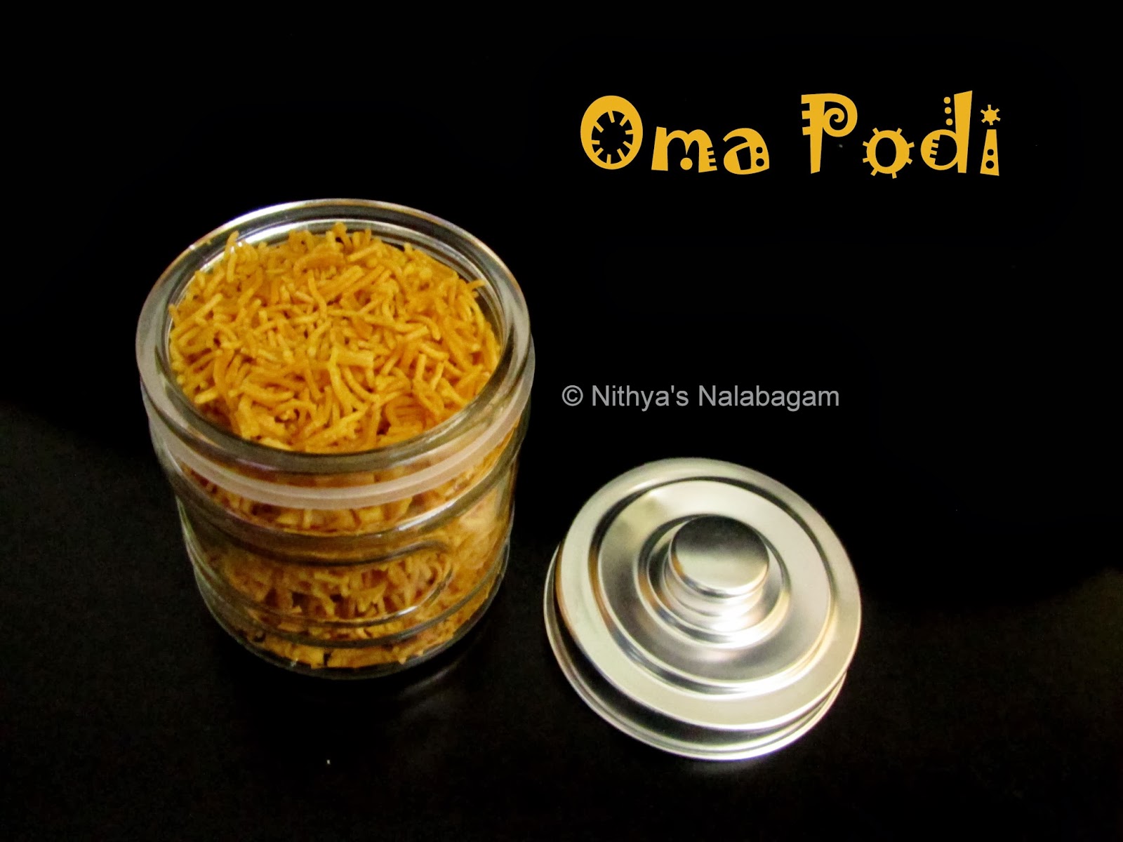 Oma Podi | South Indian Sev | Step by step pictures |Nithya's Nalabagam