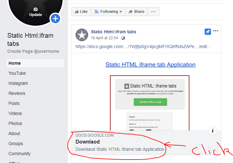 How use Static HTML Iframe Tab Application on Facebook Page??