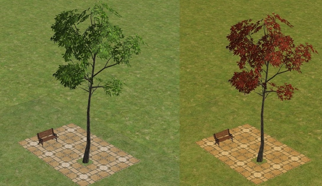 TheNinthWaveSims: The Sims 2 - Seasonal Tree 3A Larger