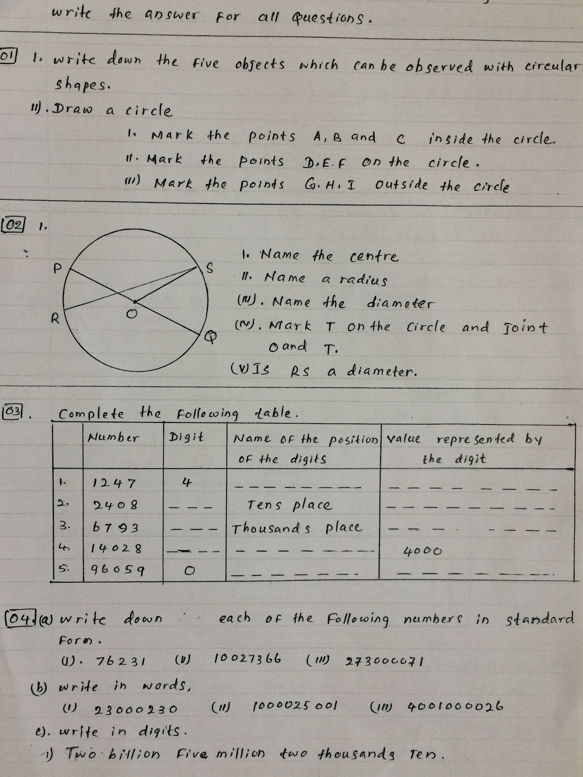 Mathematics English Medium (Assignment -03) Mathematics English Medium (Assignment -03)