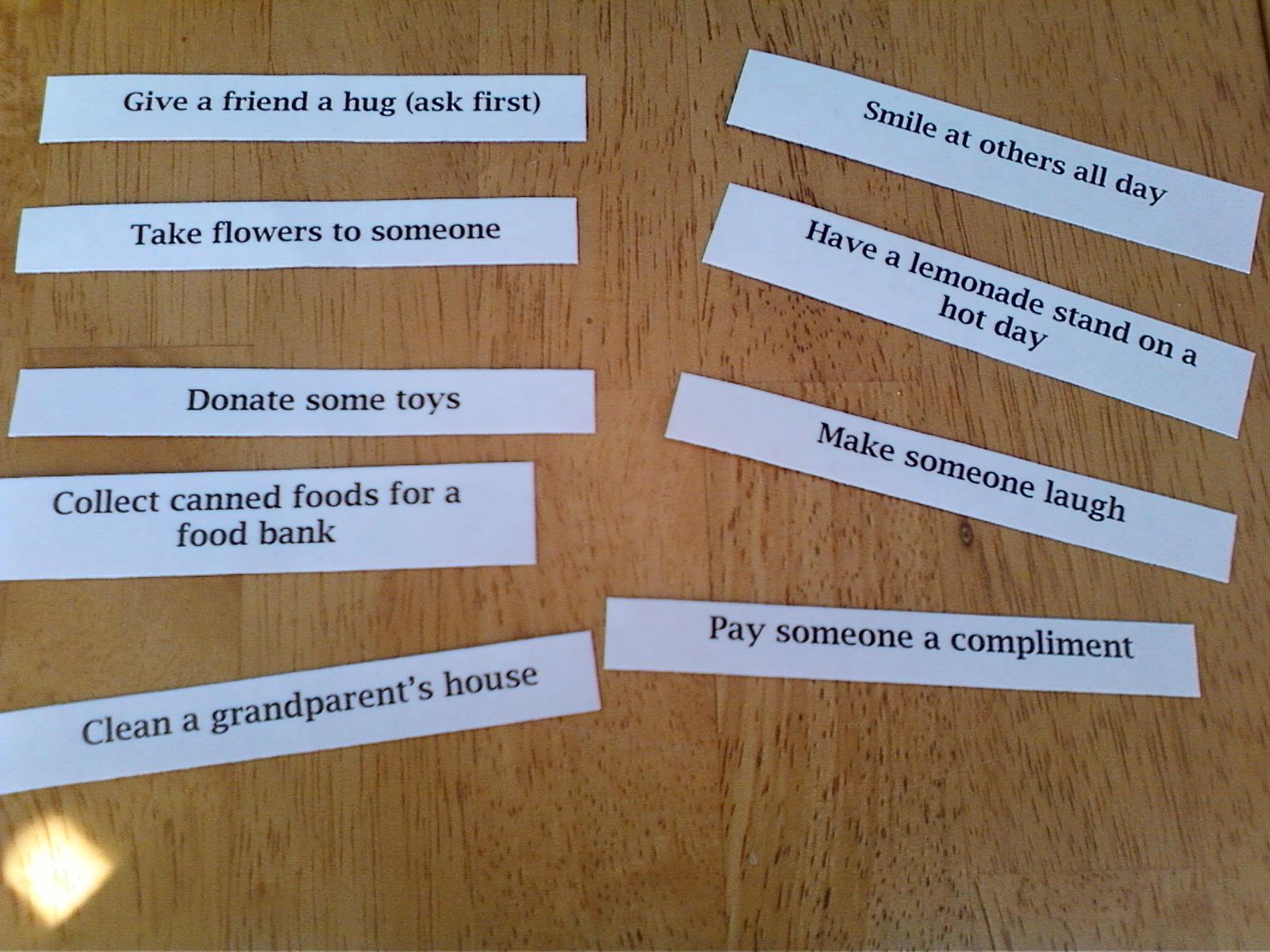 Enjoying These Simple Pleasures: Showing kindness... It's kind of like ...