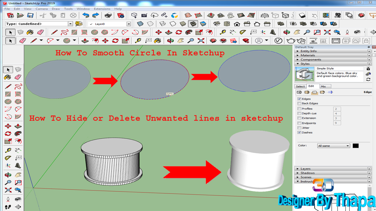 How To Smooth Circle In Sketchup How To Hide Or Delete Unwanted how-to-smooth-circle-in-sketchup-how-to-hide-or-delete-unwanted