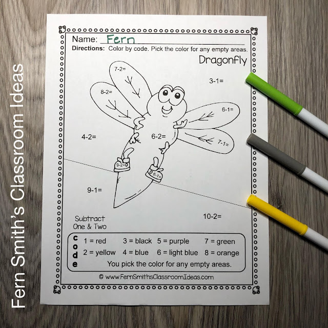 Are You Looking for Some New Spring Color By Number Addition and ...