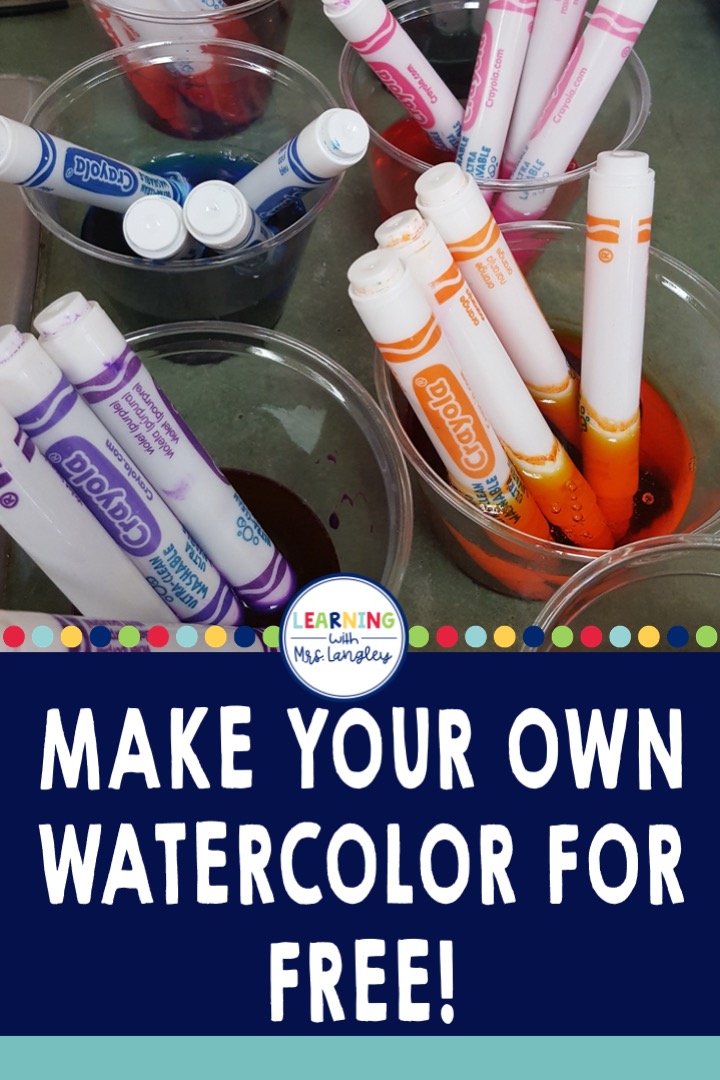 Saving $$$ in the Classroom on Watercolor | Learning with Mrs. Langley