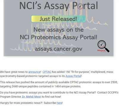 News in Proteomics Research: NCI Assay Portal -- 150 multiplexed assays ...