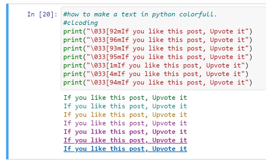 How To Make A Text In Python Colorfull Computer Languages How To Make A Text In Python Colorfull Computer Languages