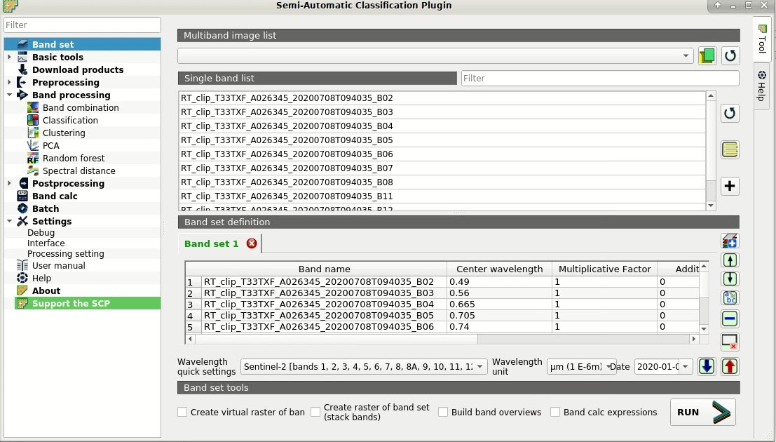 From GIS to Remote Sensing: Random Forest Classification using the Semi-Automatic Classification ...