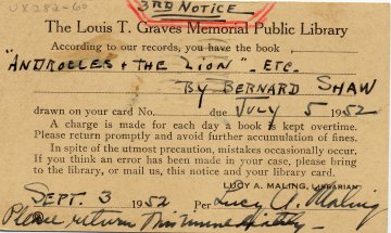 Library History Buff Blog: World's Largest Collection of Overdue ...