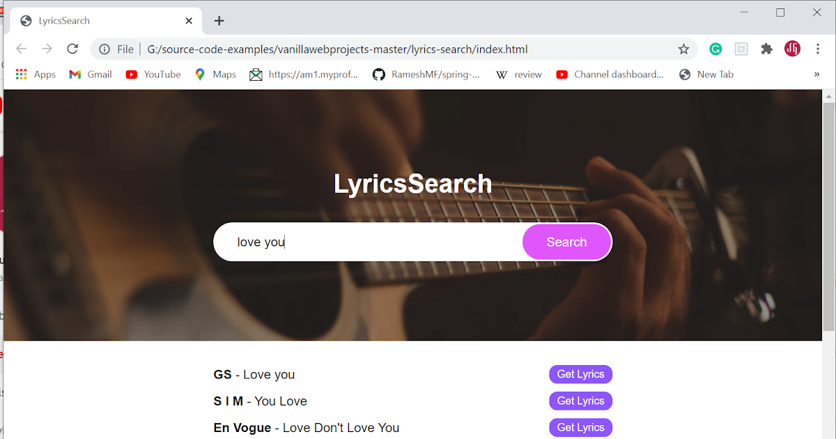 Source Code Examples