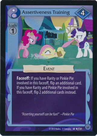 My Little Pony Assertiveness Training Premiere CCG Card | MLP Merch