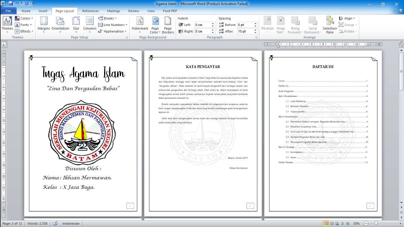 Cara Memberikan Nomor Halaman/Page Number Pada Dokumen/Makalah ...