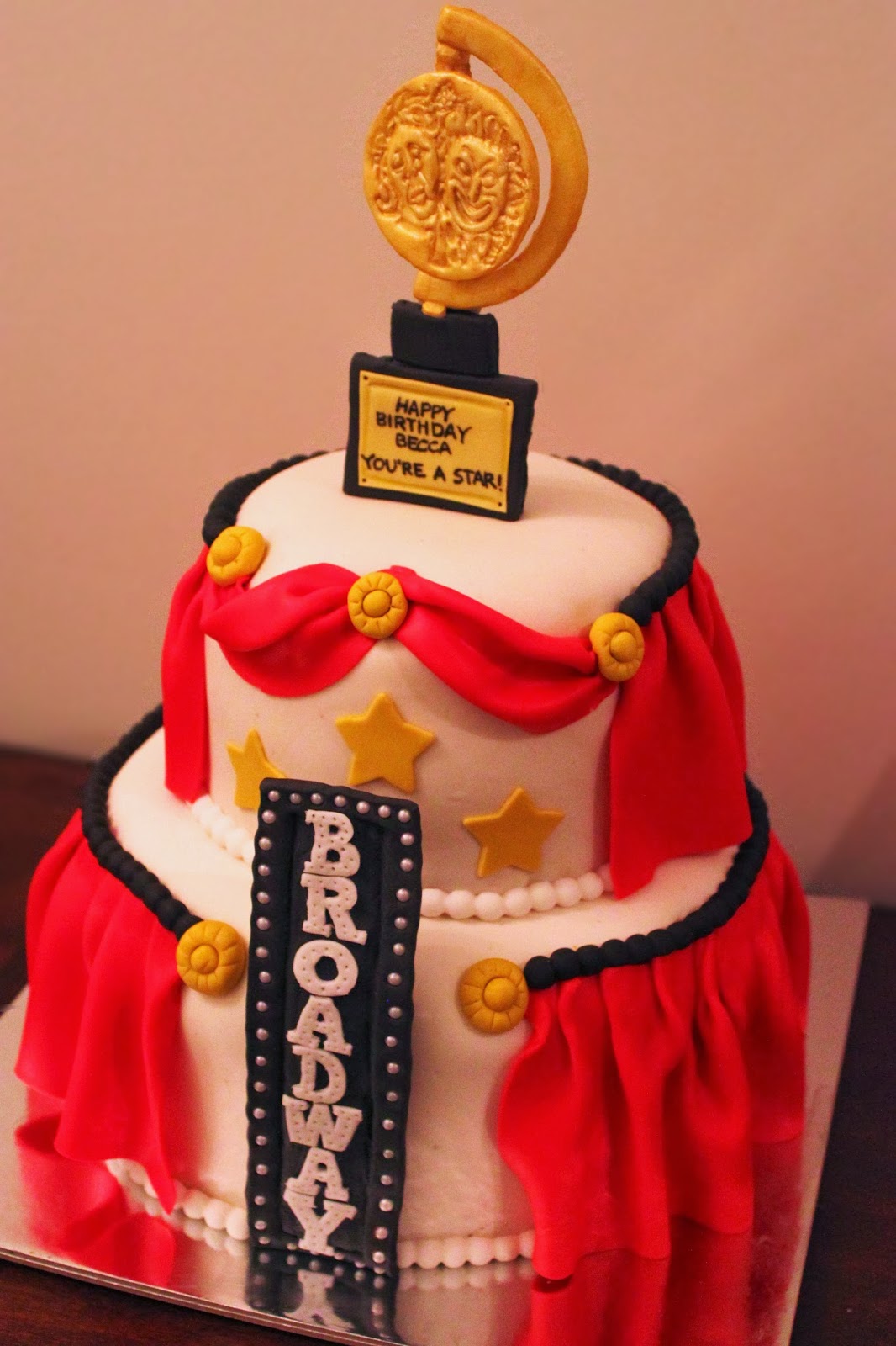 Layers of Love: Becca Tony Award cake