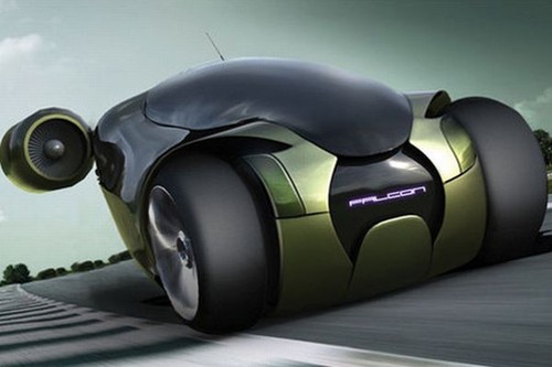 Falcon Concept Car – A Futuristic Vehicle With Jet Propelled Engines By ...
