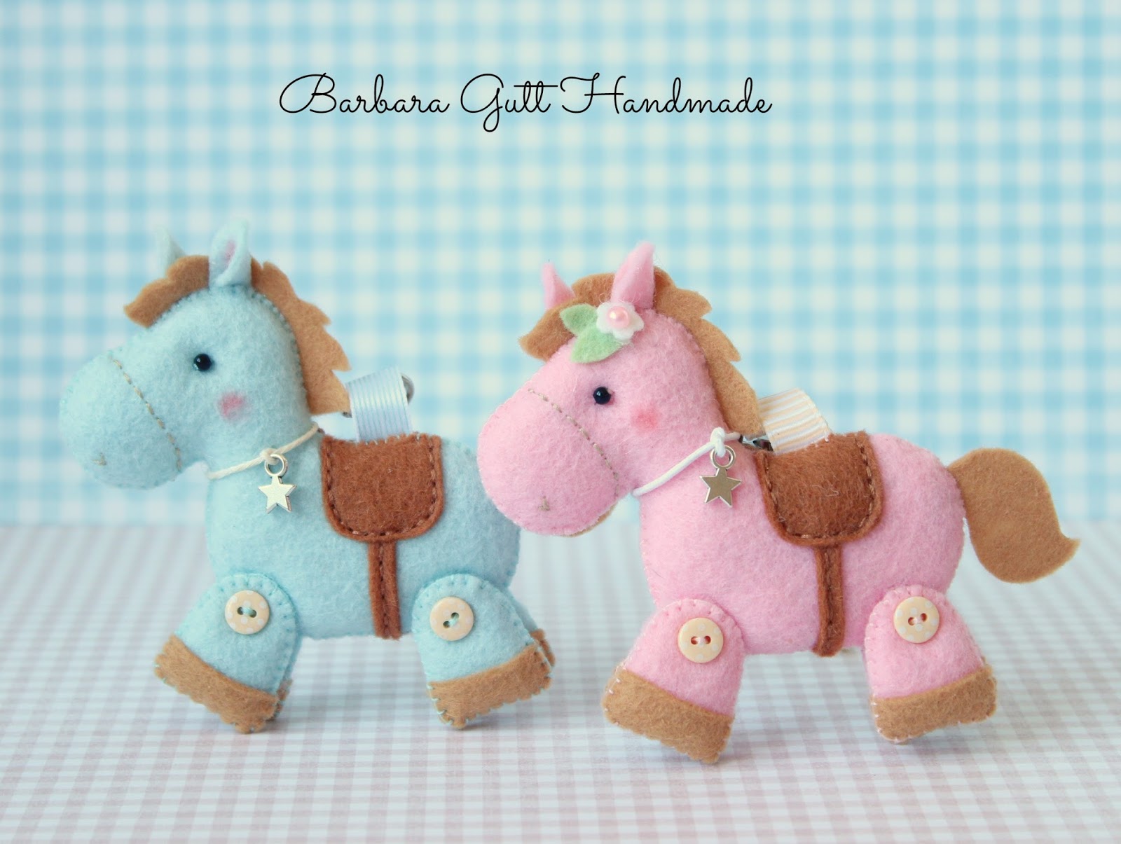 Barbara Handmade...: Filcowe koniki / Felt horses