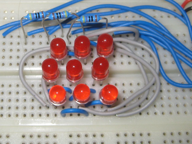Joldosh's Electronics Projects: 3x3 LED Matrix