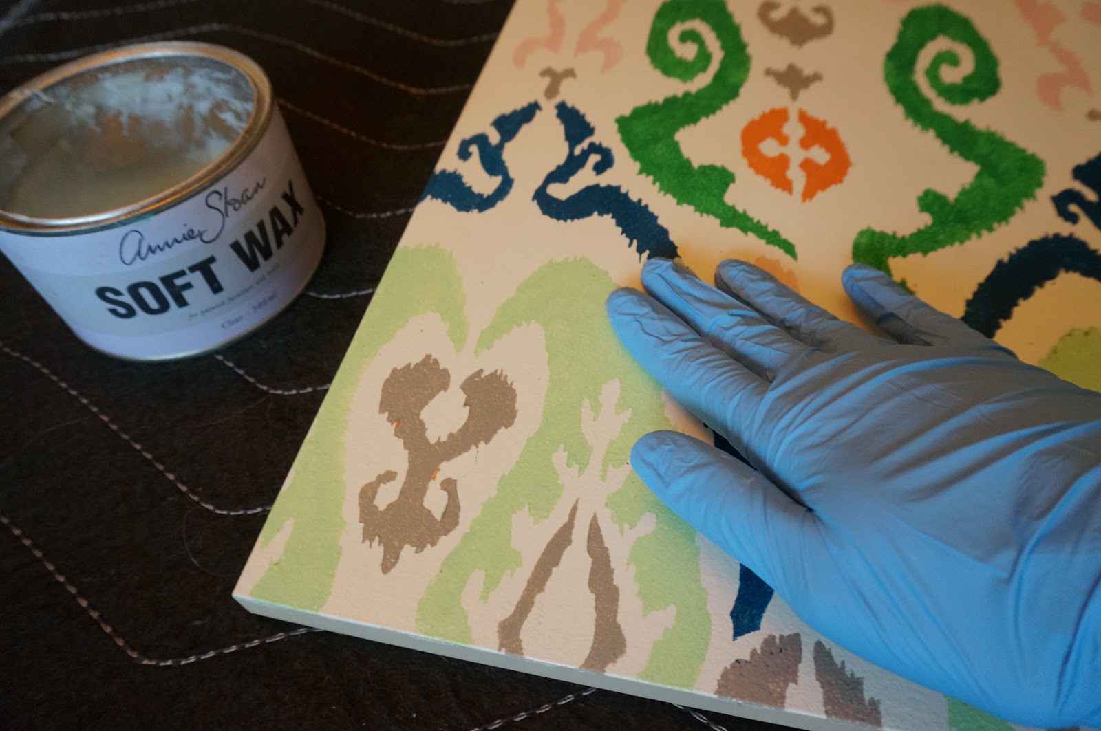 Anthro-Inspired Ikat Console {5 Foot 12 Creations} | East Coast Creative