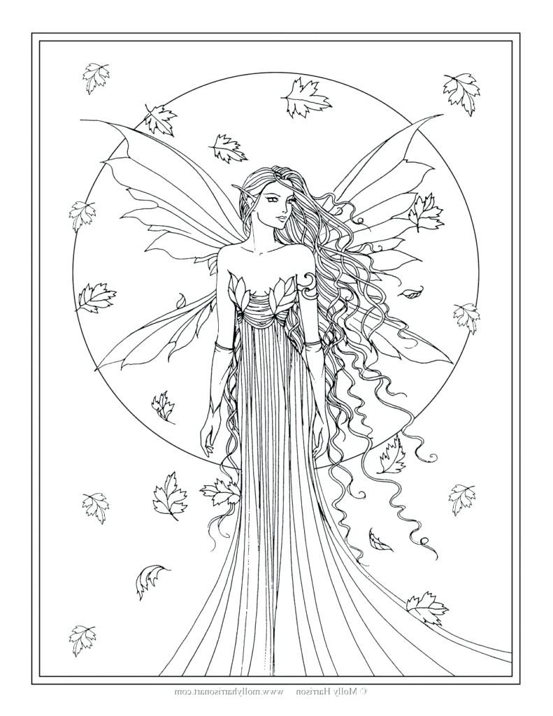 Detailed Fairy Coloring Pages ~ Coloring Pages