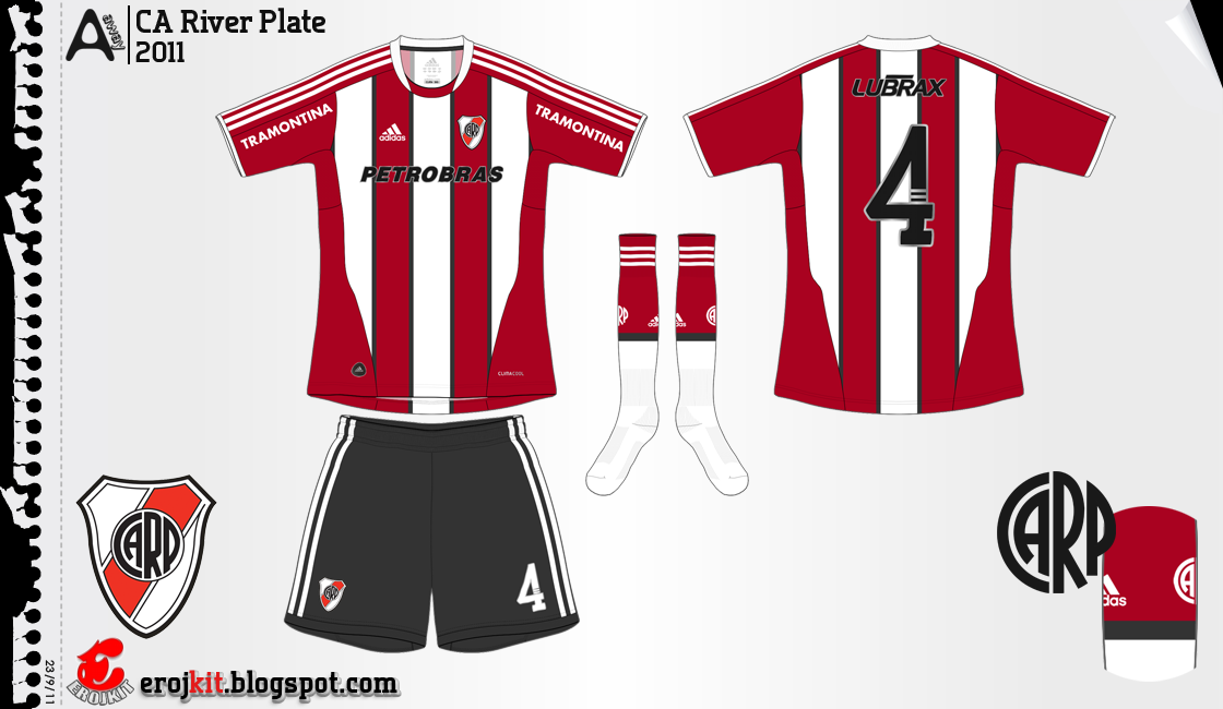 Kit Design, by eroj: 2011-12 River Plate (Home e Away)