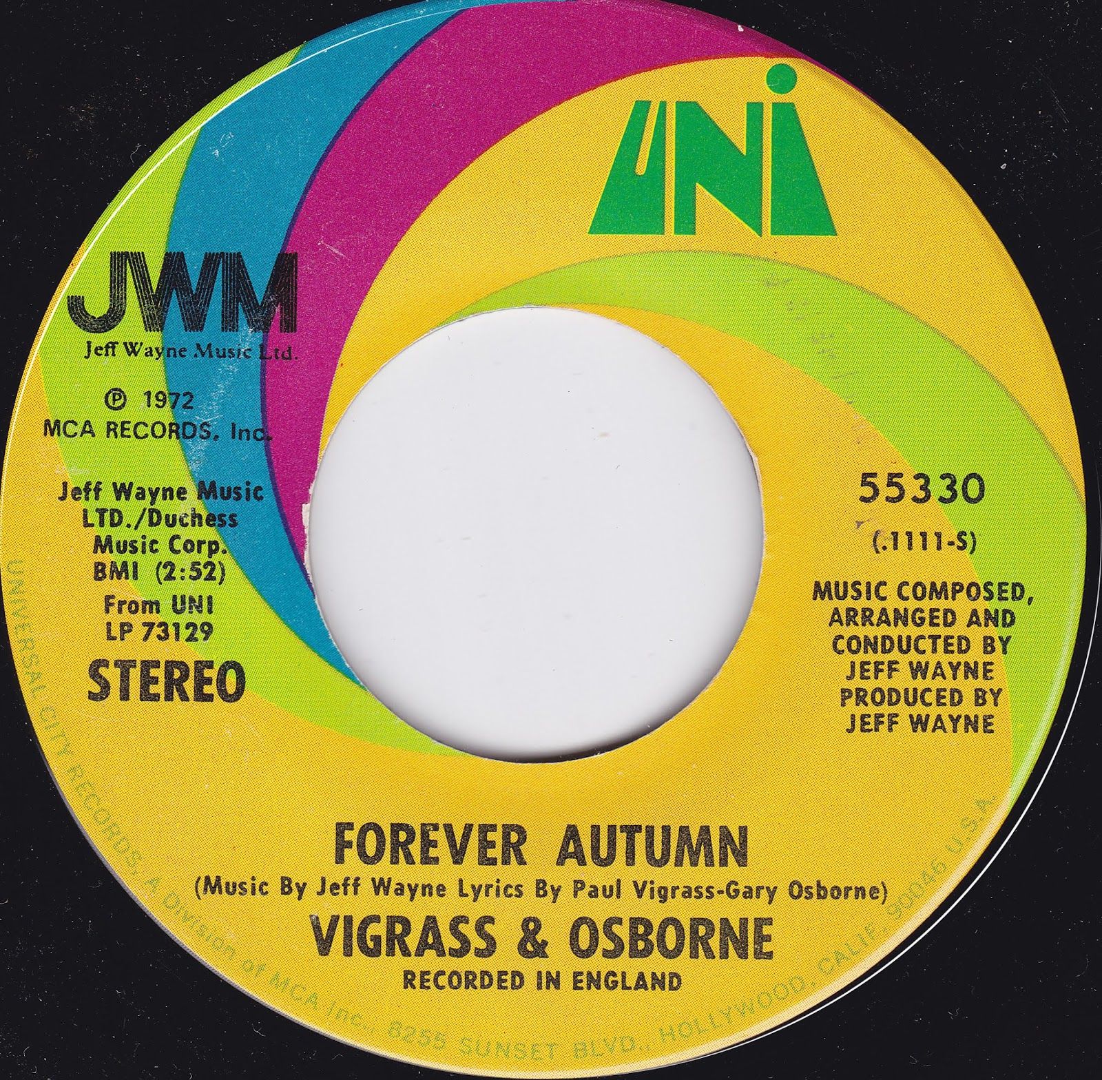 Left and to the Back: Vigrass & Osborne - Men Of Learning/ Forever Autumn