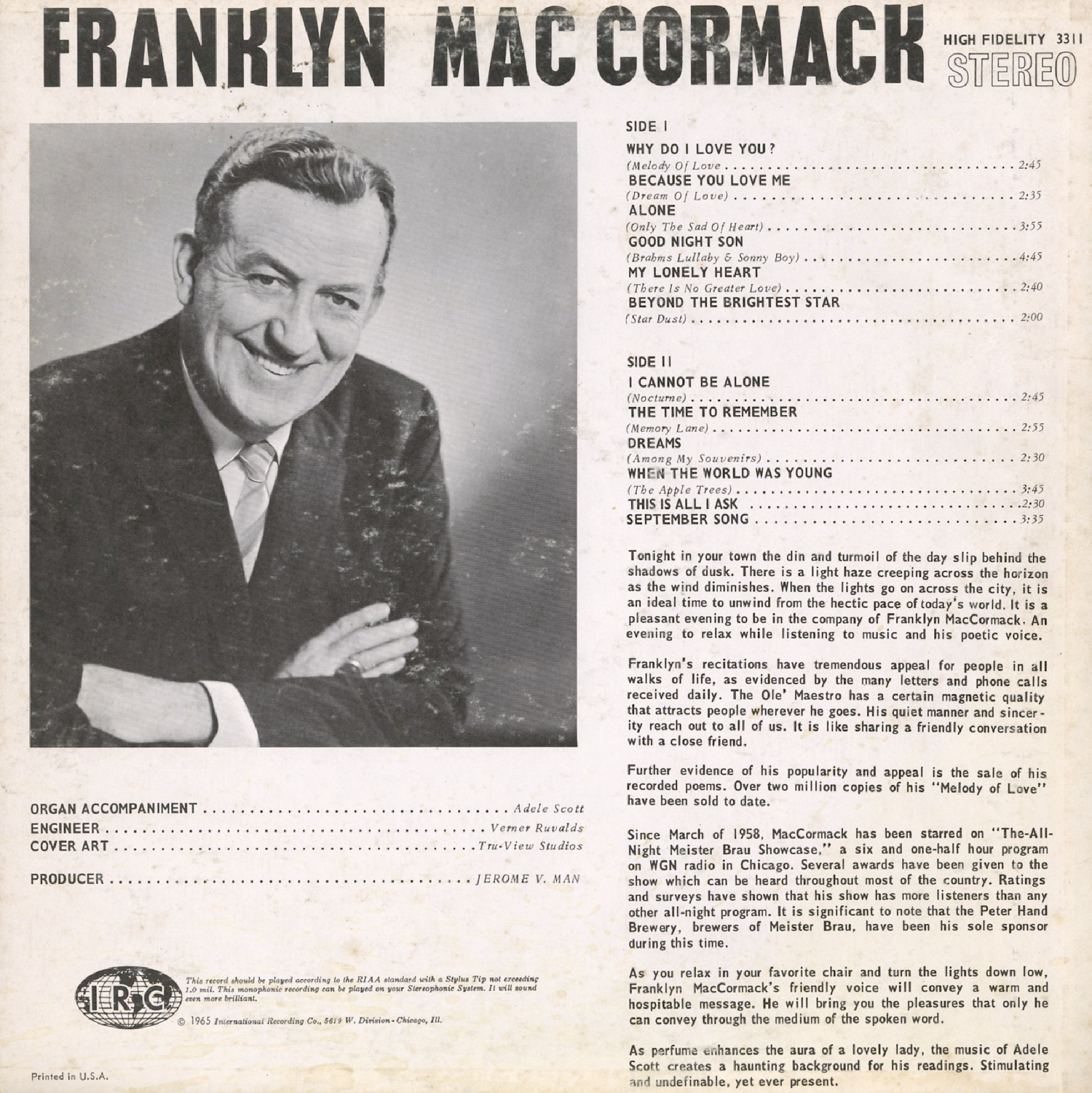 Unearthed In The Atomic Attic: An Evening With Franklyn MacCormack