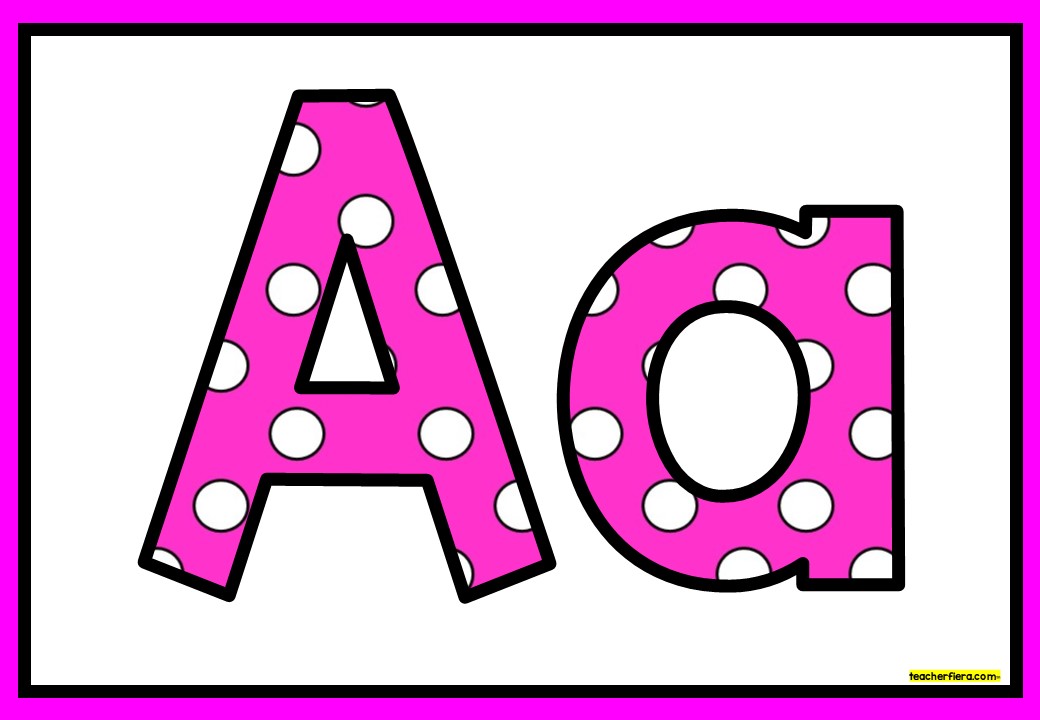 teacherfiera.com: POLKA DOTS ALPHABET