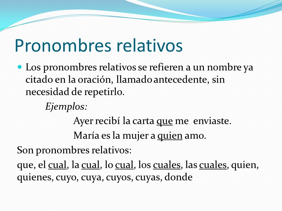 blog 6-B: PRONOMBRE RELATIVO