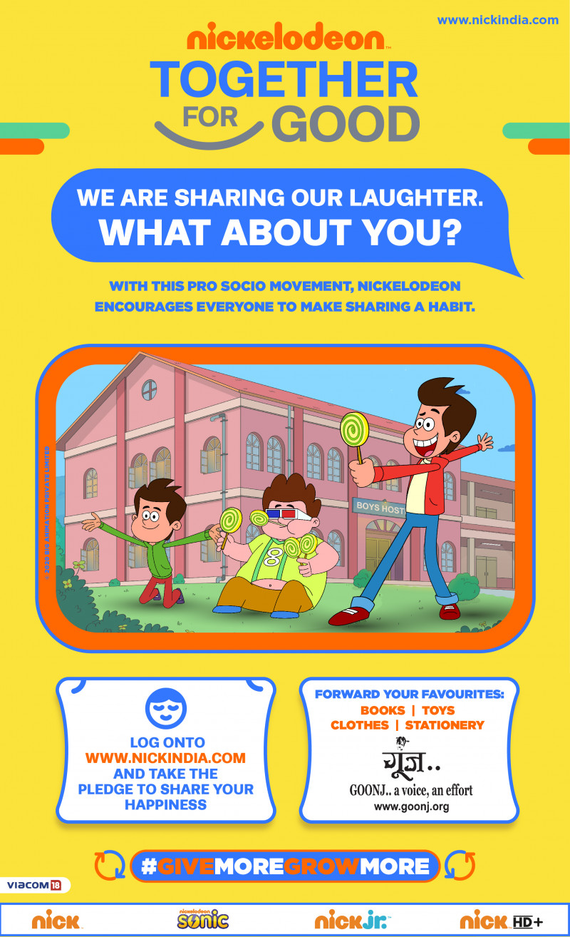 NickALive!: Nickelodeon India's Together For Good initiative Urges Kids ...