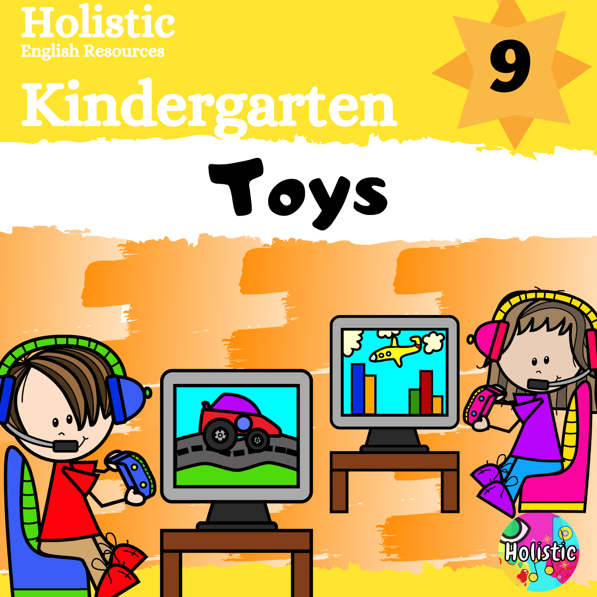 ESL/EFL Preschool Teachers: Toys Theme Worksheets for Kindergarten ELL