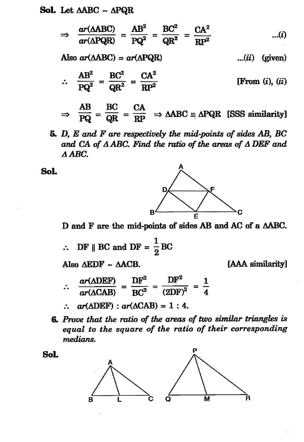 Triangles class 10 math - Studypur