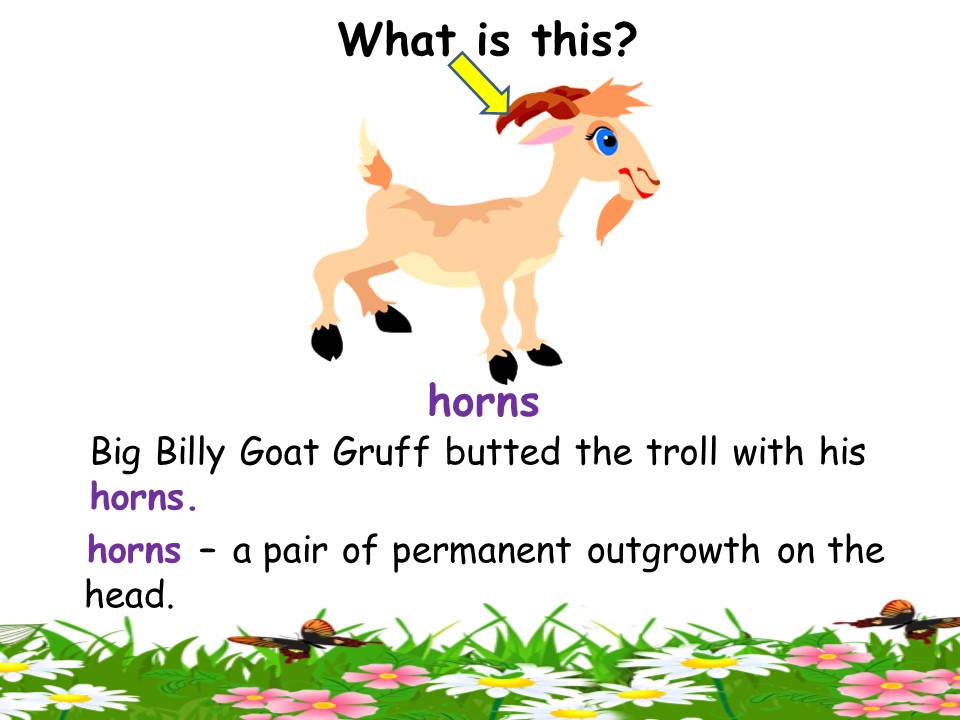 P2E Class Blog: Three Billy Goats Gruff Vocabulary Slides