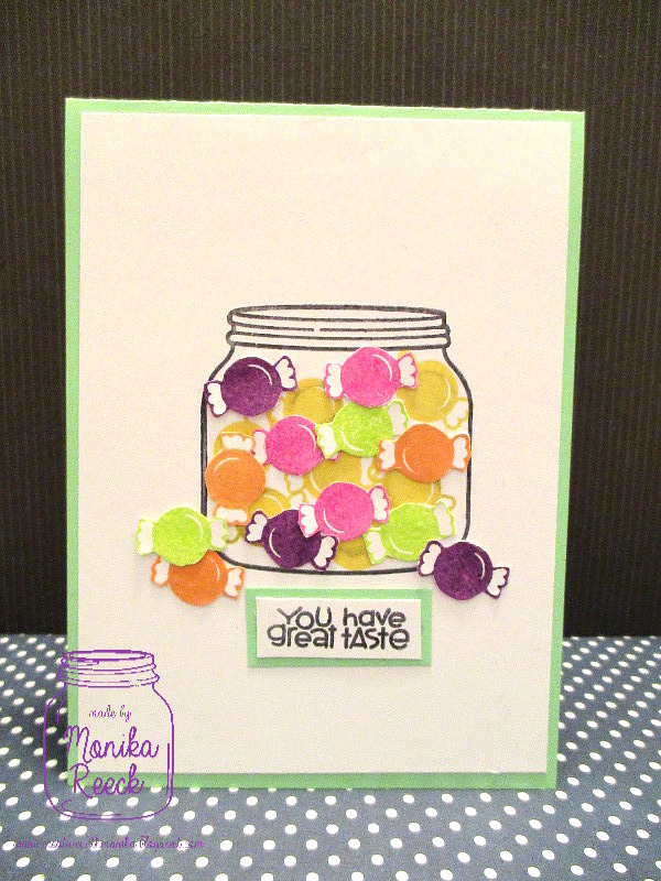 Creative With Monika: Papercraft Challenges #5 Sweets`s Card