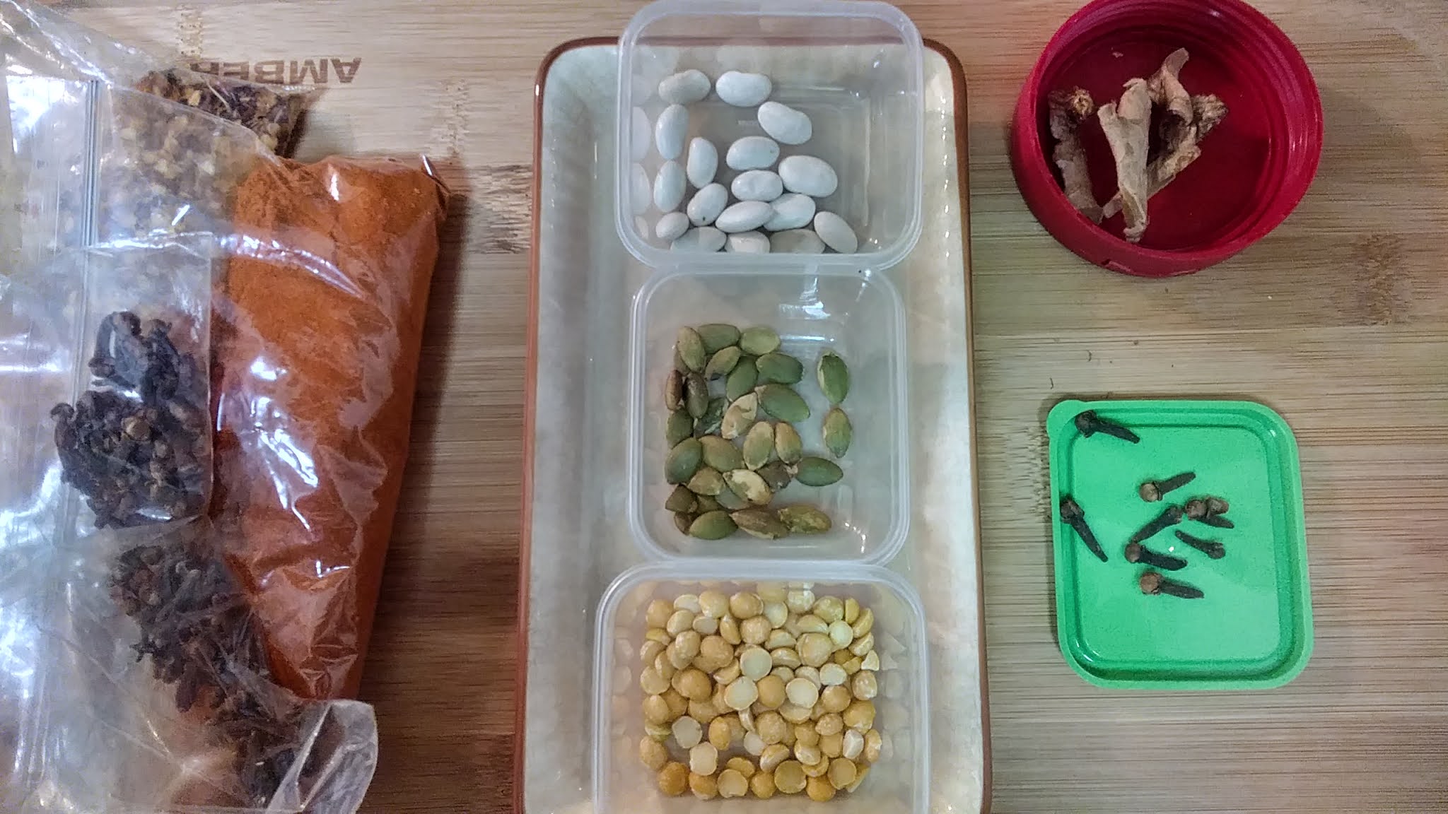 DIY fun Collage Using Beans & Spices-Food Art