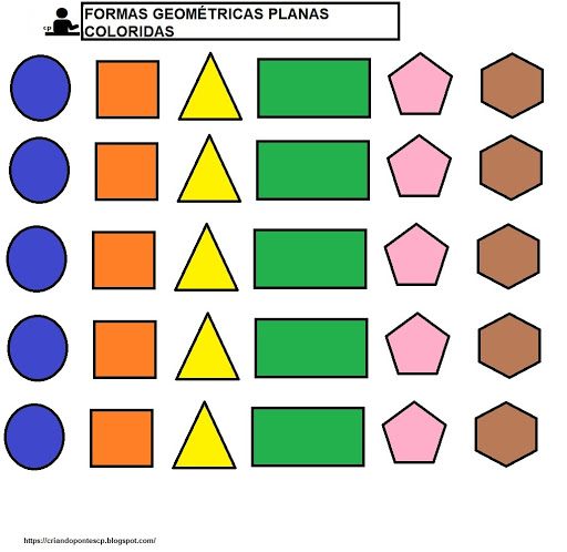 Compartilha : Geometria. Figuras Planas Moldes
