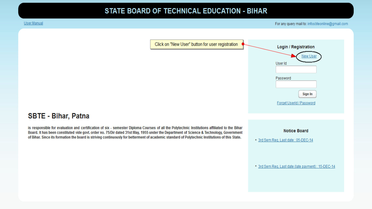 HOW TO GET REGISTER ON SBTE ONLINE?