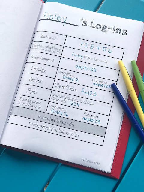 Editable Student Planner Agendas